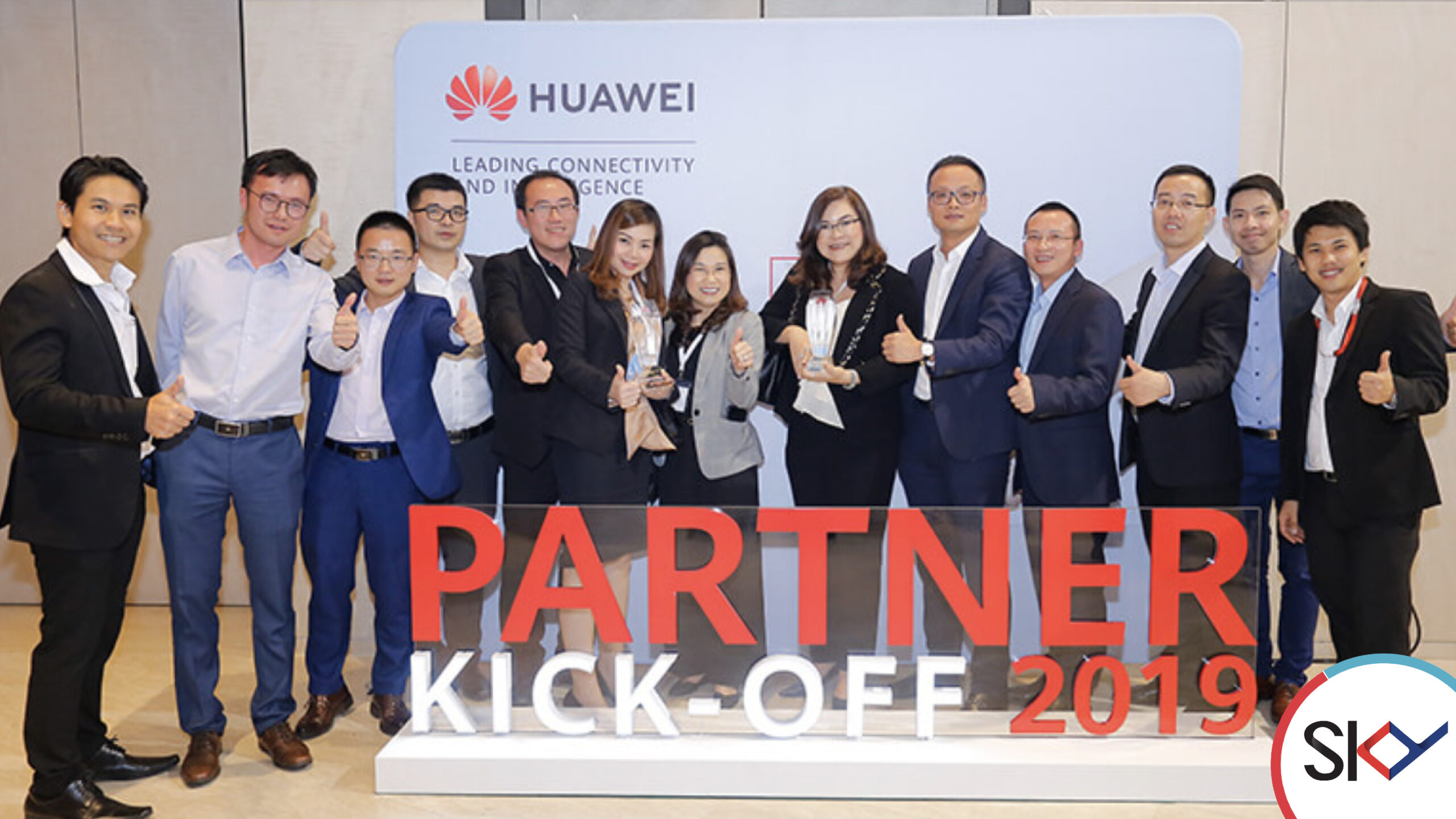 The executives of SKY ICT Public Company Limited attended the event ...