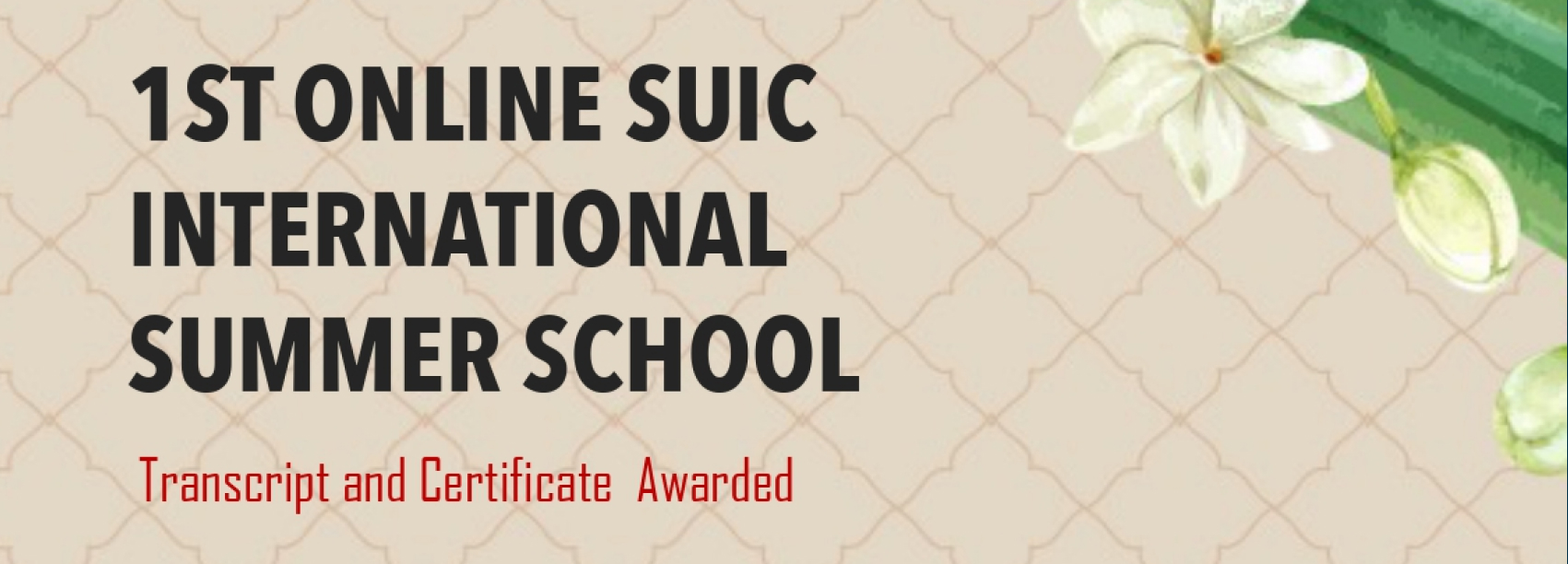 1st Online SUIC International Summer School - Silpakorn University ...