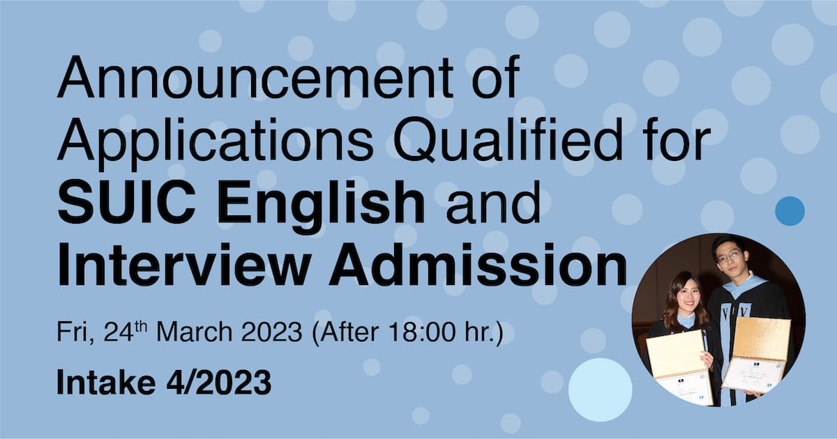 List of Bachelor Degree Programmes’ Qualified Candidates for SUIC ...