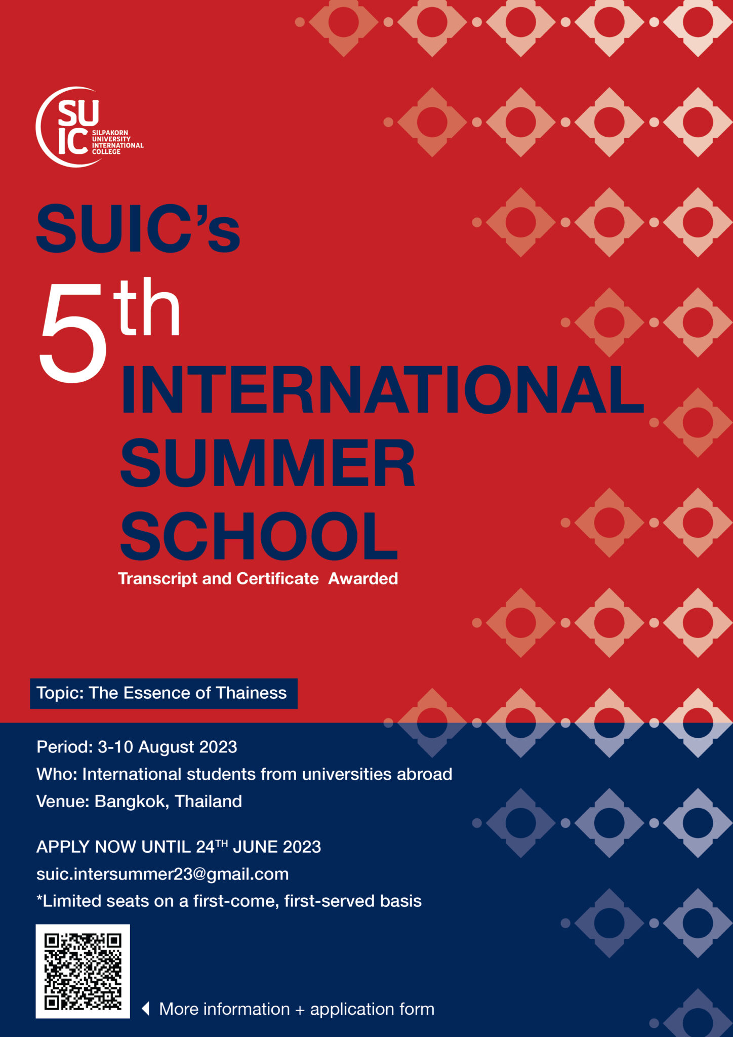 SUIC's International Summer School 2023 - Silpakorn University ...