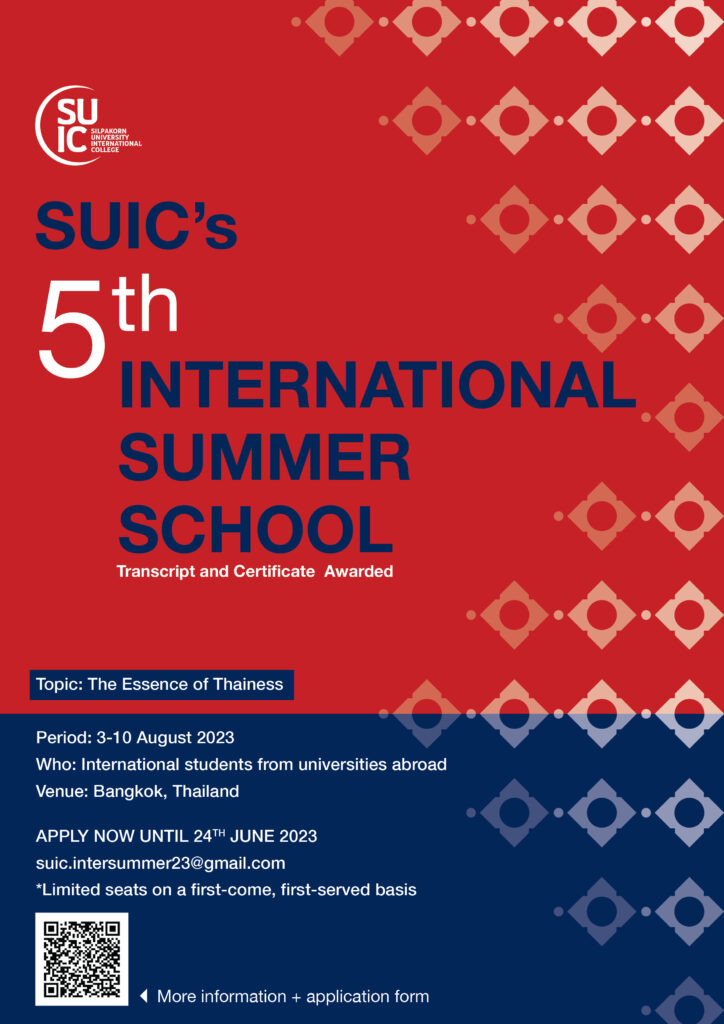 SUIC's International Summer School 2023 - Silpakorn University ...