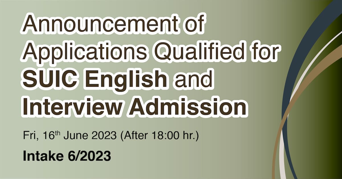 List of Bachelor Degree Programmes’ Qualified Candidates for SUIC ...